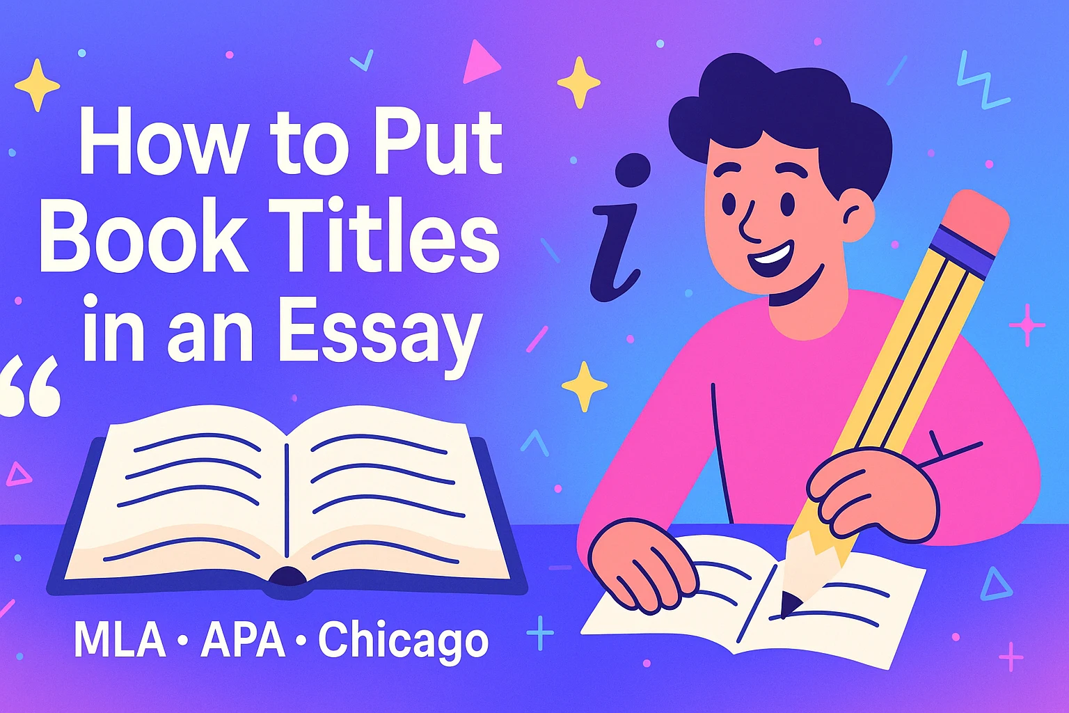How to Put Book Titles in an Essay (MLA, APA, Chicago)