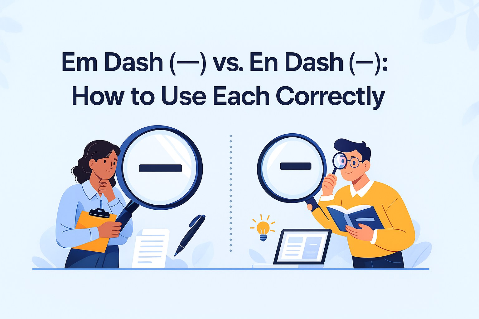 Em Dash (—) vs. En Dash (–): How to Use Each Correctly