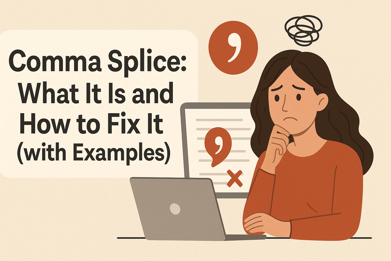Comma Splice: What It Is and How to Fix It (with Examples)